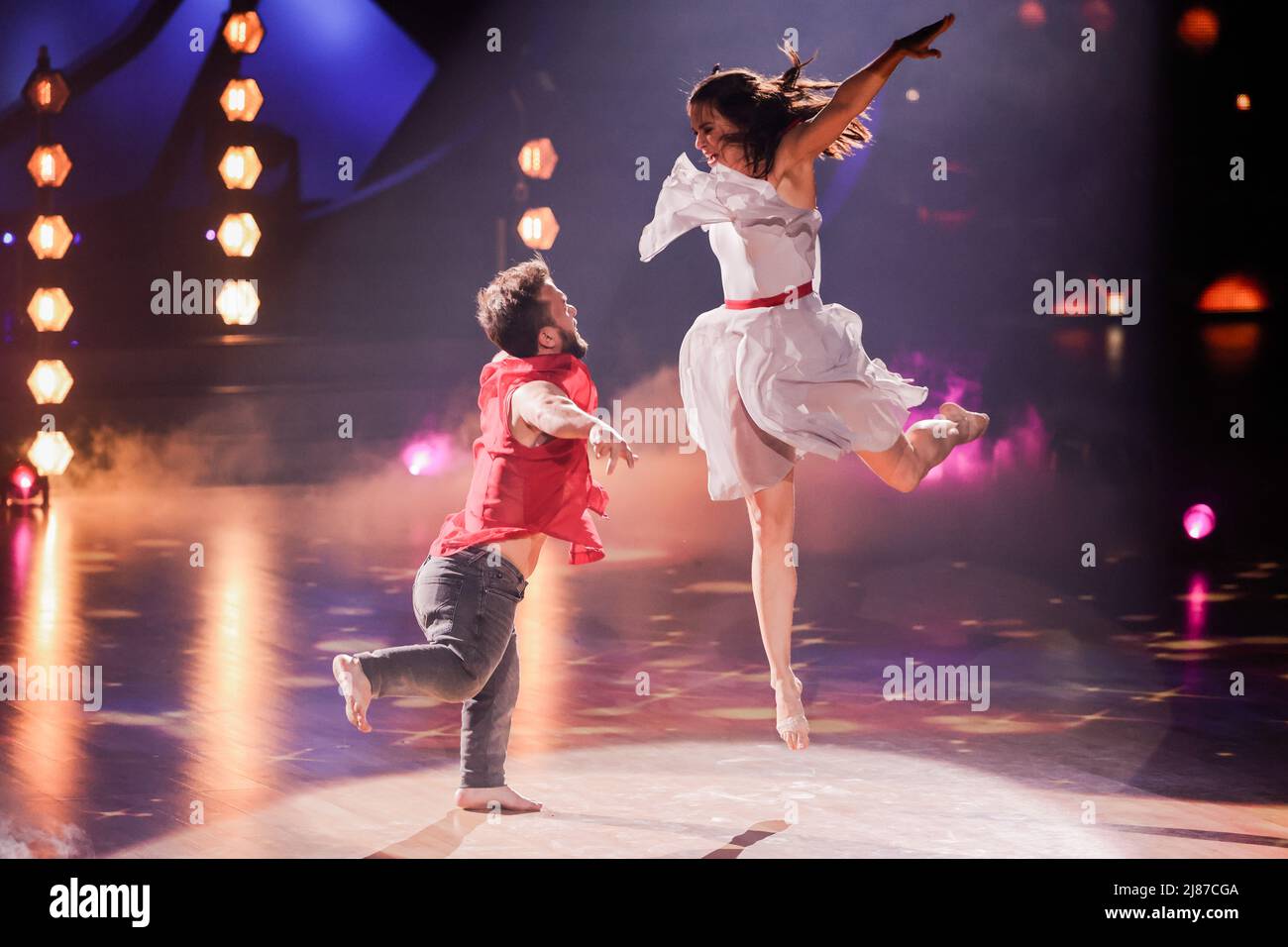 Cologne, Germany. 13th May, 2022. Mathias Mester, athlete, and Renata ...