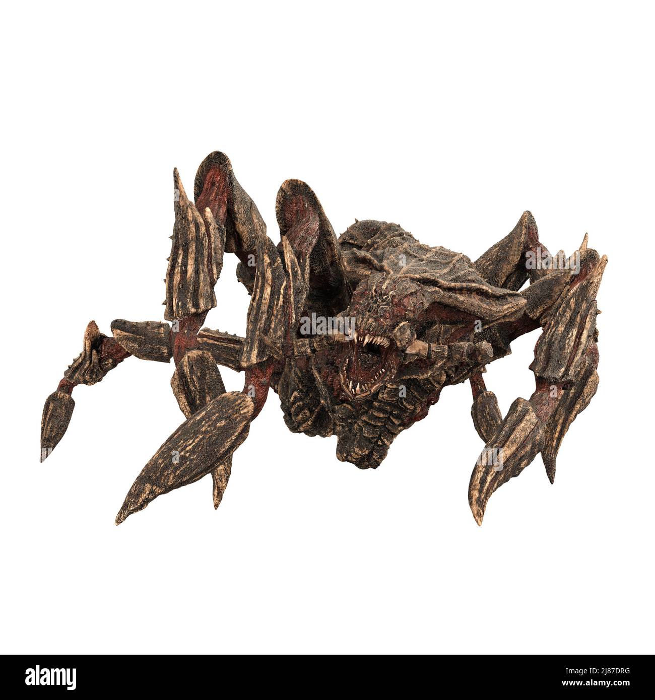 Alien Creature Isolated, 3D Illustration, 3D Rendering Stock Photo - Alamy