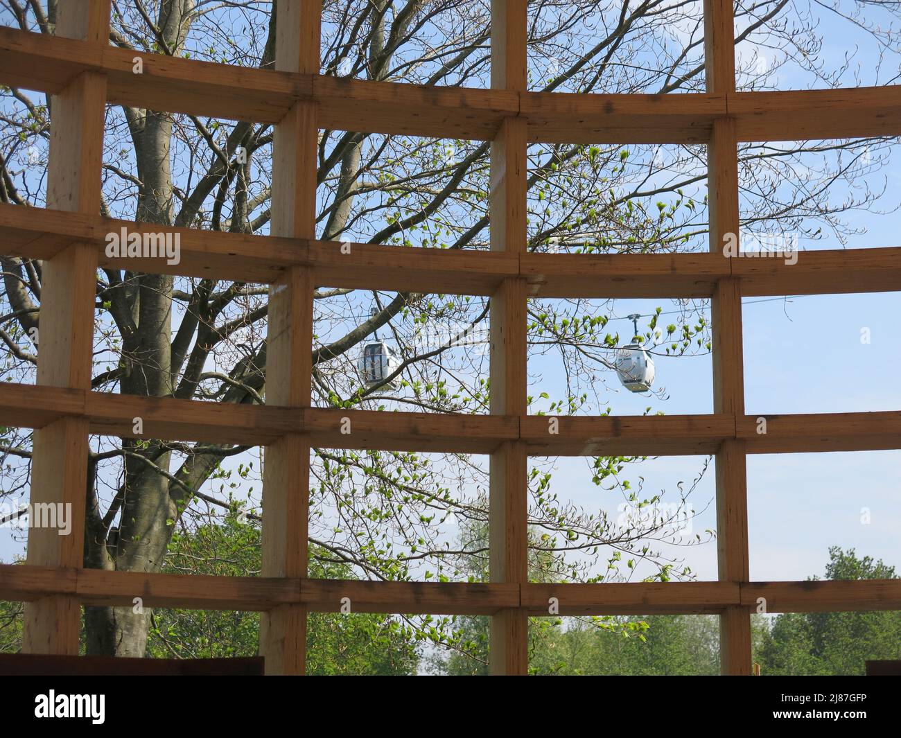 The cable car travels 850 metres and gives a birds eye view of the vast ...