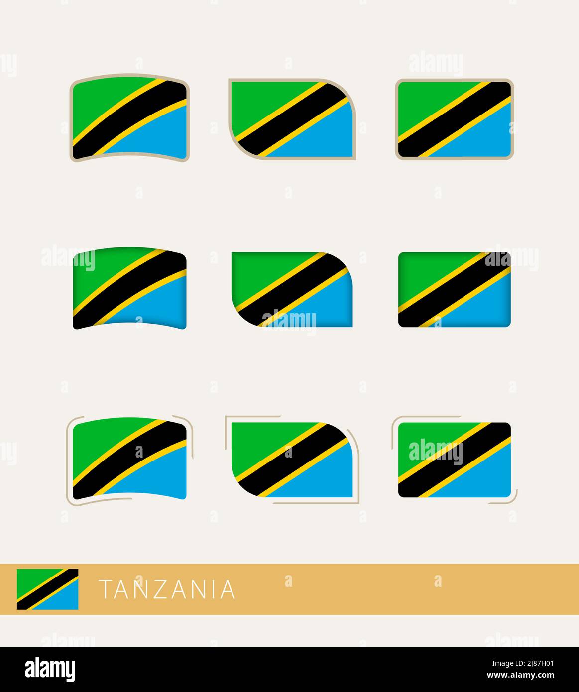 Tanzanian official flag Stock Vector Images - Alamy