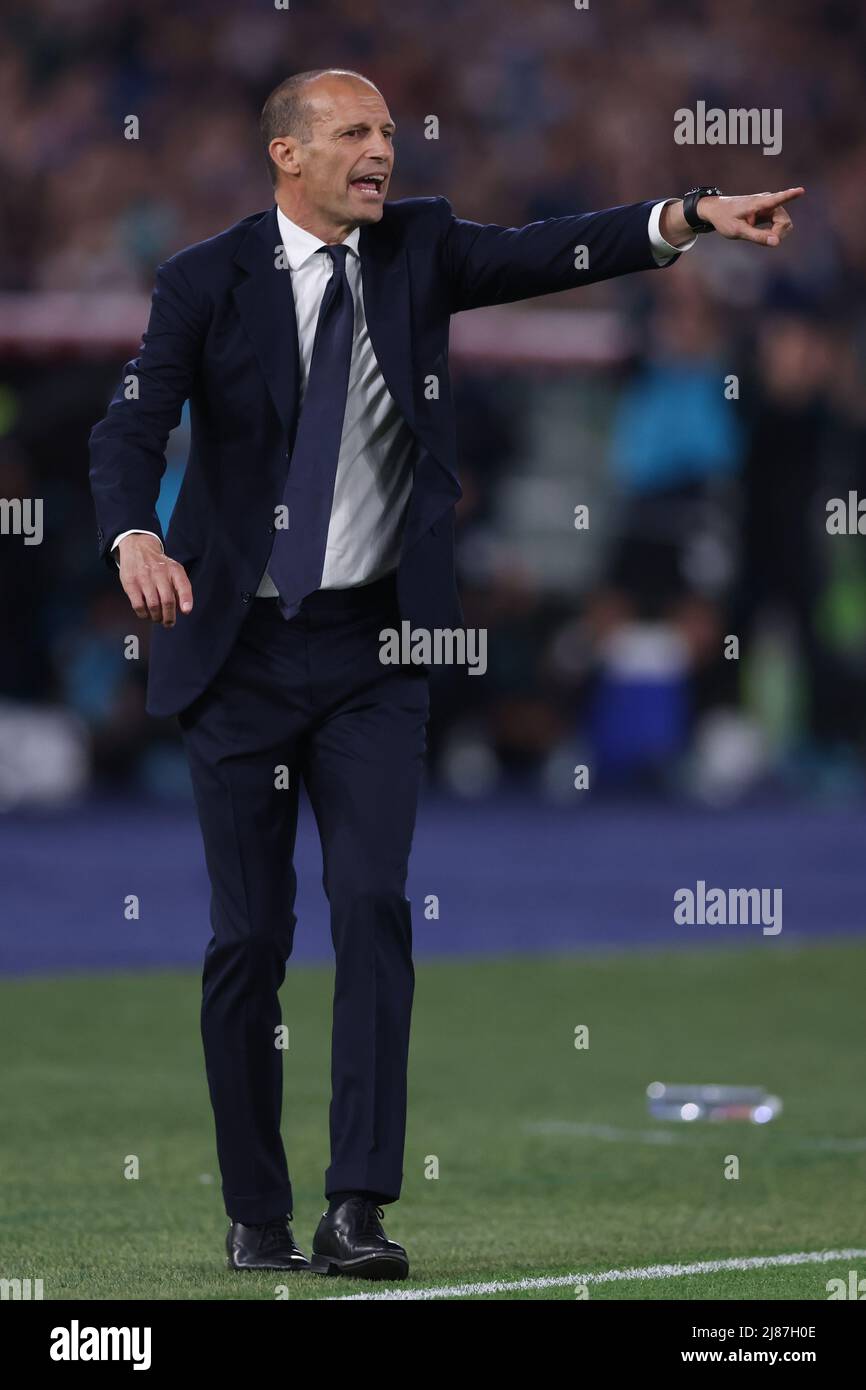 Rome, Italy, 11th May 2022. Massimiliano Allegri Head coach of Juventus ...