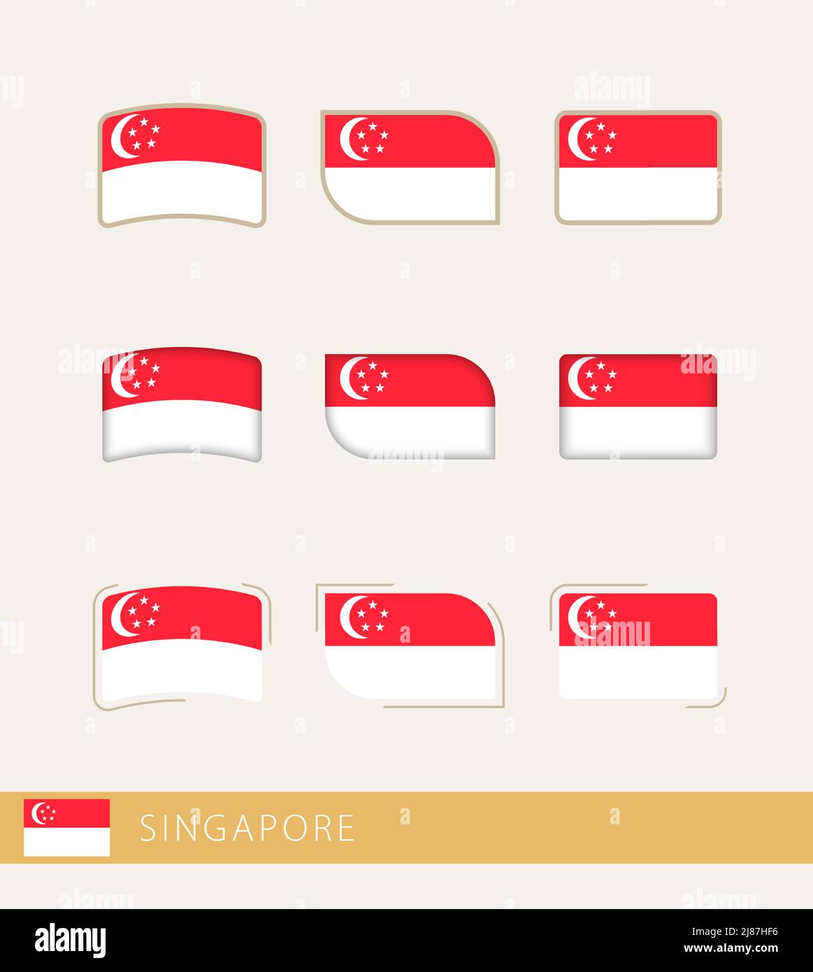 Flags Of Country Singapore at Shelley Morgan blog