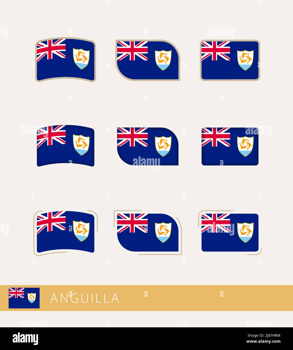 Anguilla icon hi-res stock photography and images - Alamy