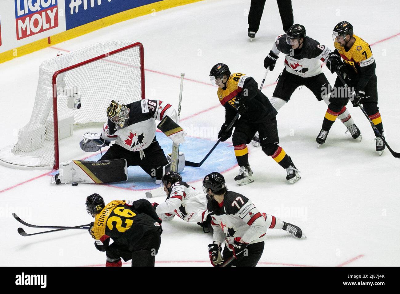 Helsinki, Finland. 13th May, 2022. IIHF-Finland during World ...
