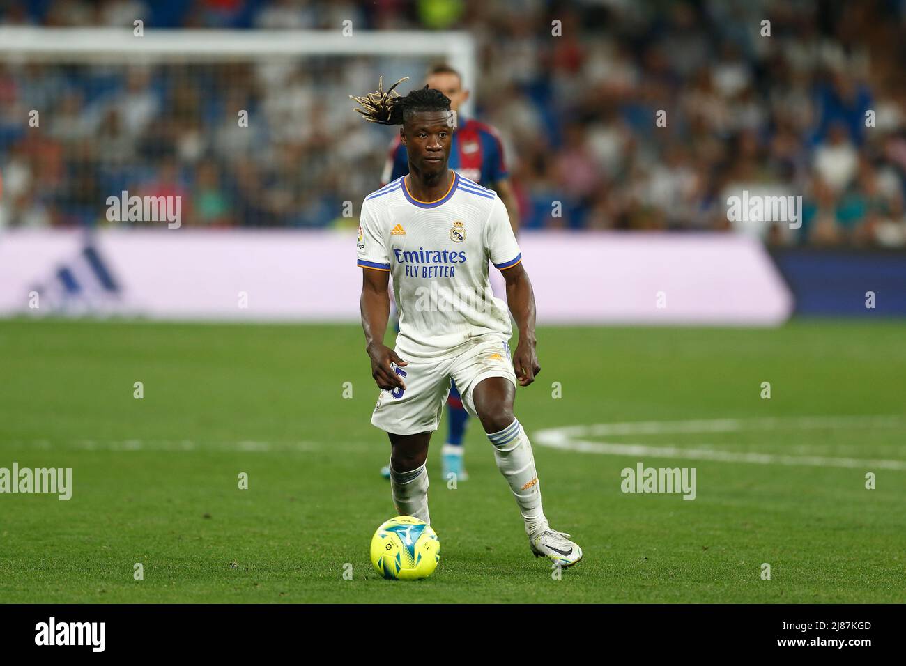 Madrid, Spain. 12th May, 2022. Eduardo Camavinga (Real) Football/Soccer ...