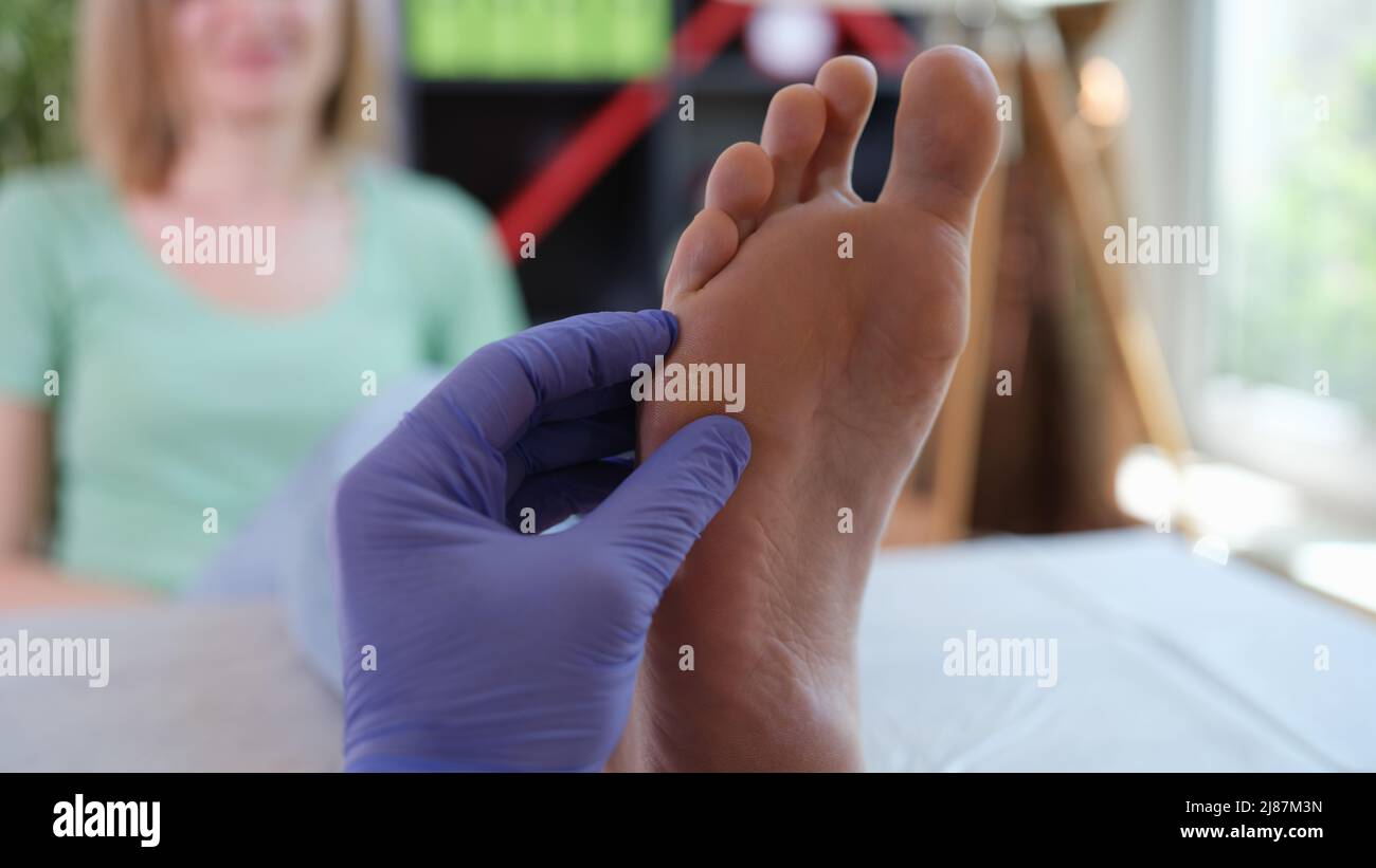 Feet examination hi-res stock photography and images - Alamy