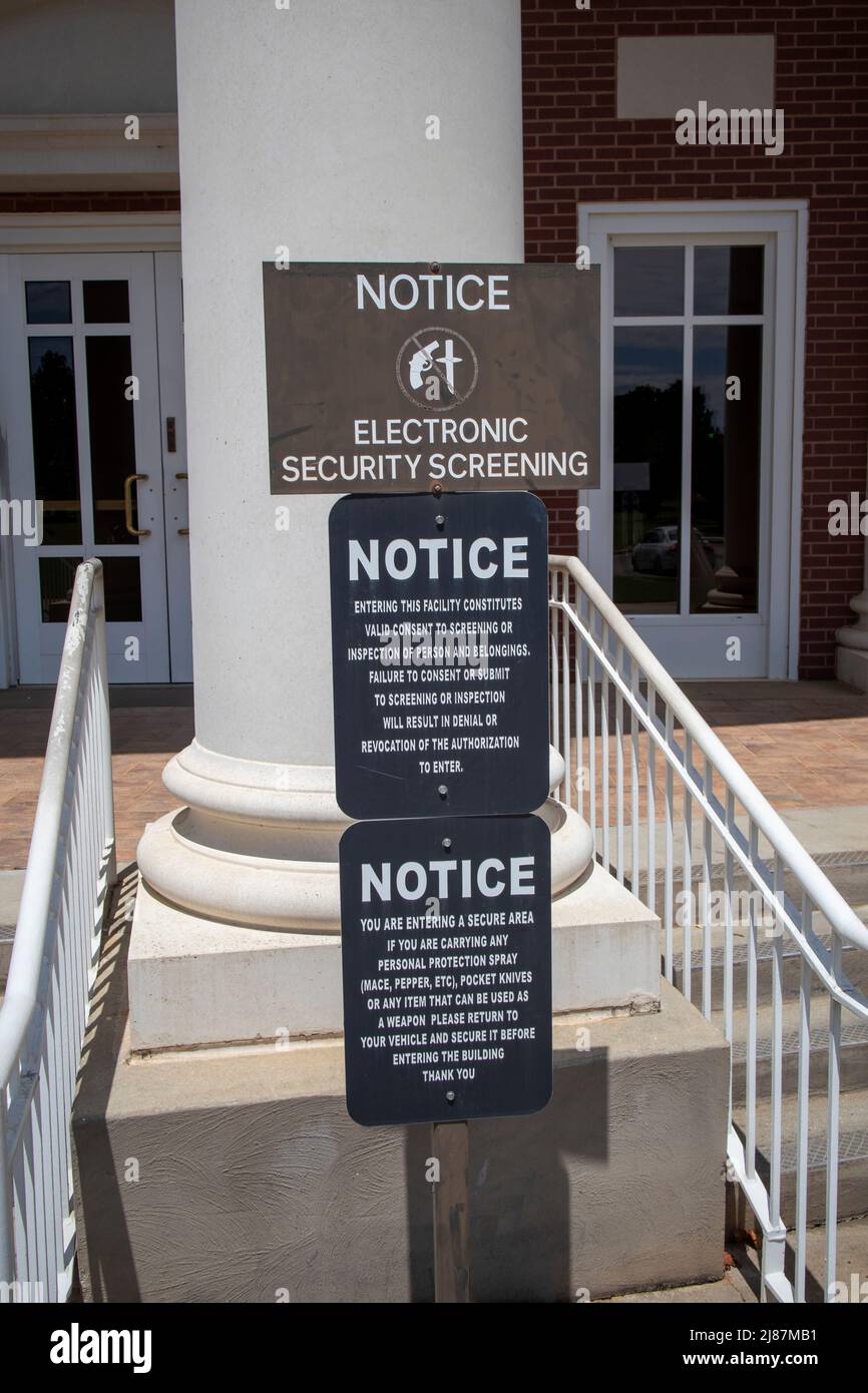 Columbia County, Ga USA - 08 20 21: Columbia County Courthouse Notice ...