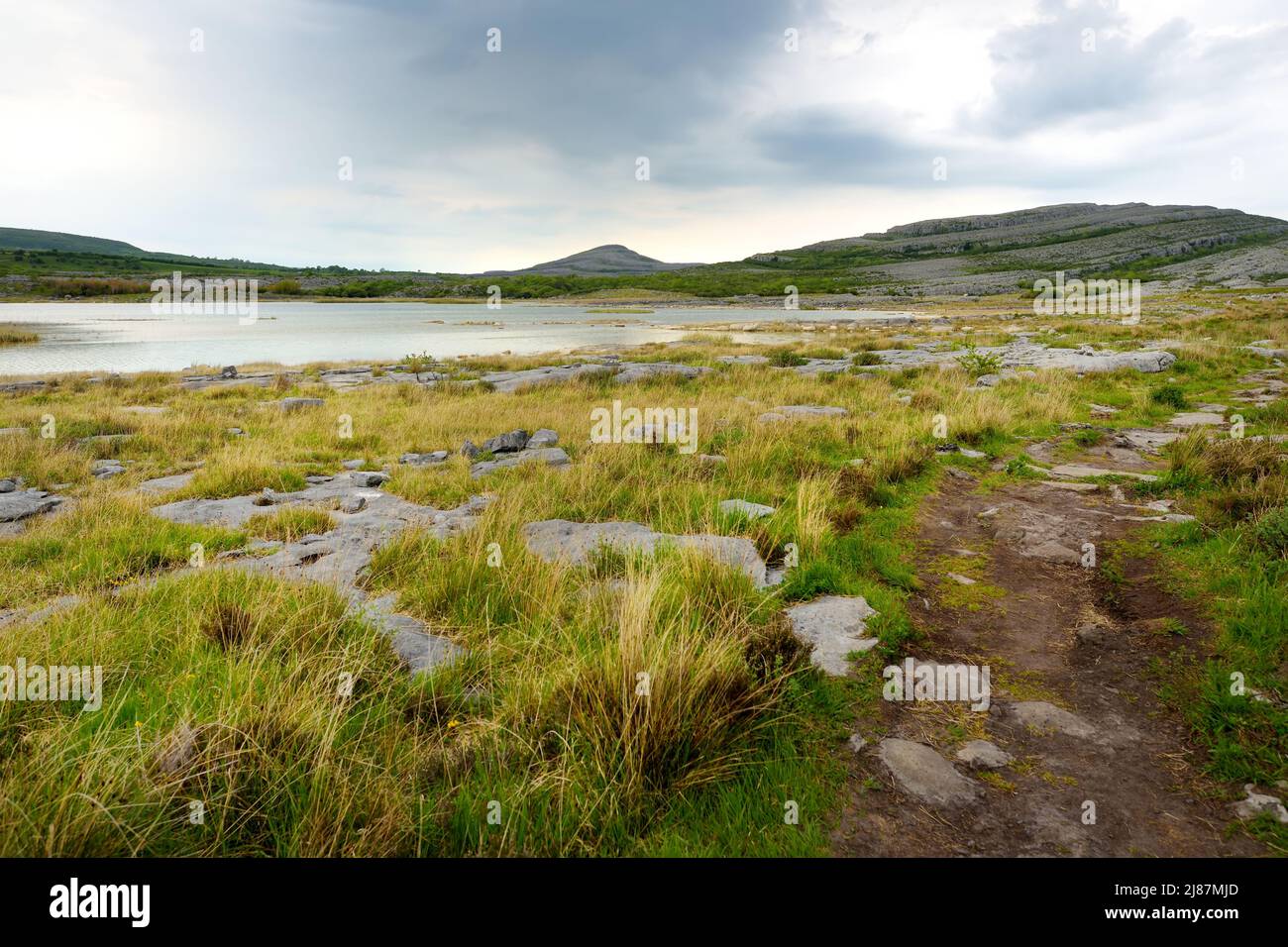 Spectacular landscape of the Burren region of County Clare, Ireland ...