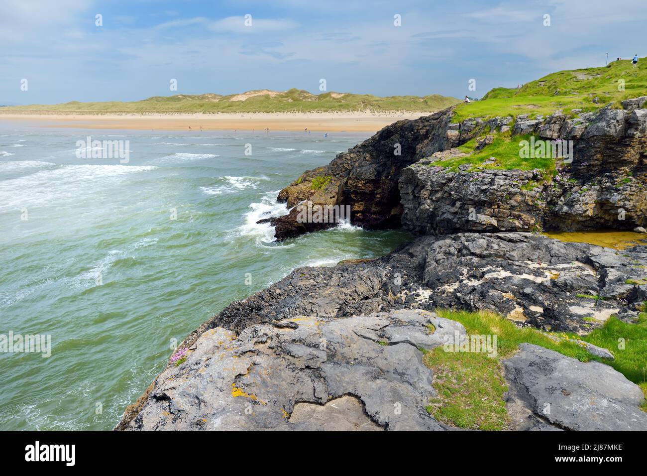 Spectacular Tullan Strand, one of Donegal's renowned surf beaches ...