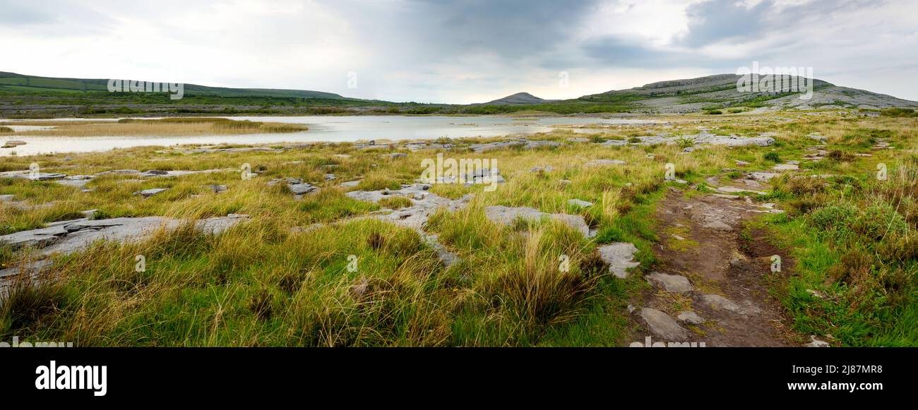 Spectacular landscape of the Burren region of County Clare, Ireland ...