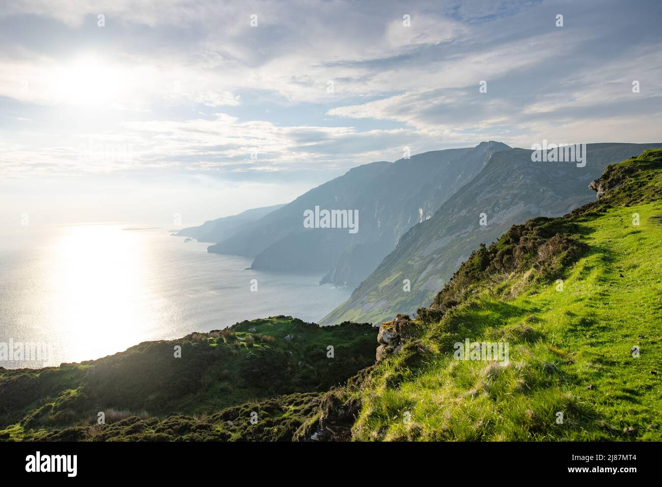 Slieve League, Irelands highest sea cliffs, located in south west ...