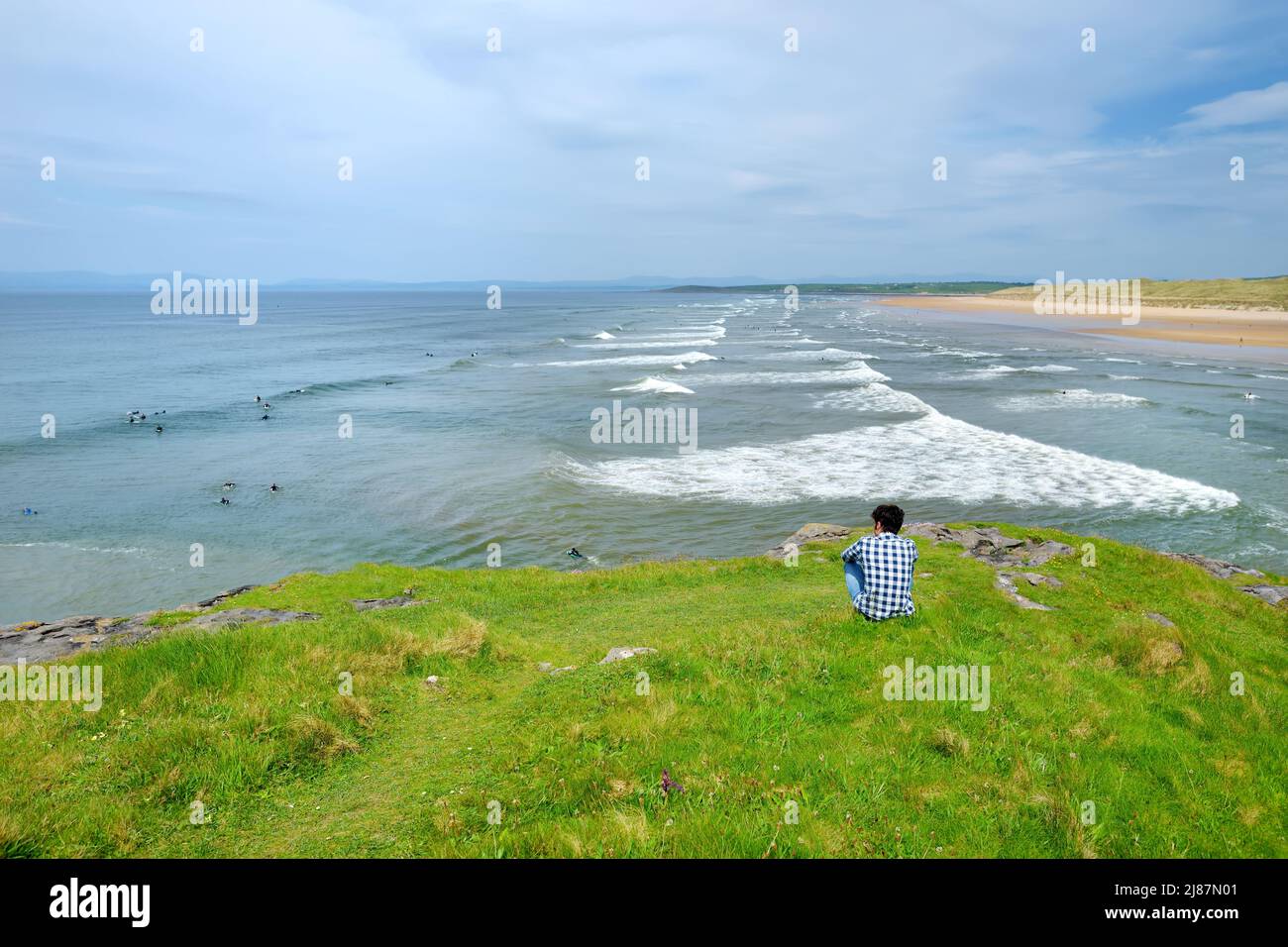 Spectacular Tullan Strand, one of Donegal's renowned surf beaches ...