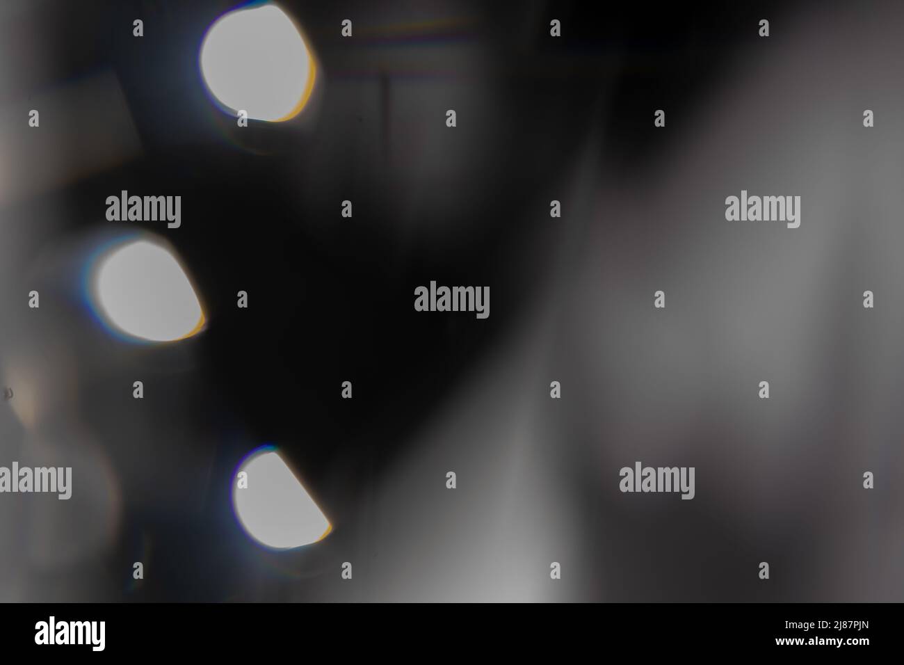 Blue light flare prism rainbow flares overlay effect on black ...