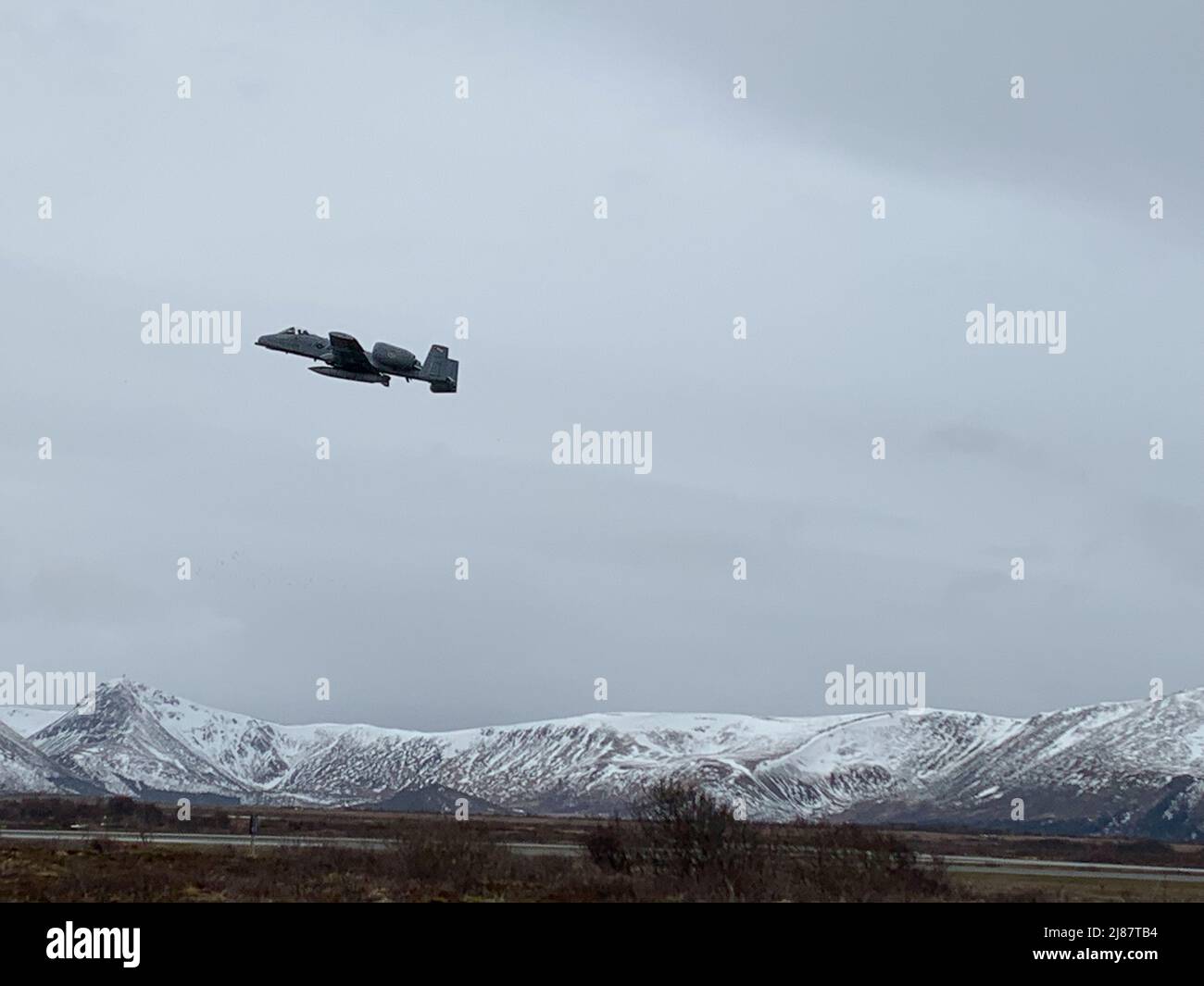 An A10-C Thunderbolt II aircraft assigned to the 104th Fighter Squadron ...