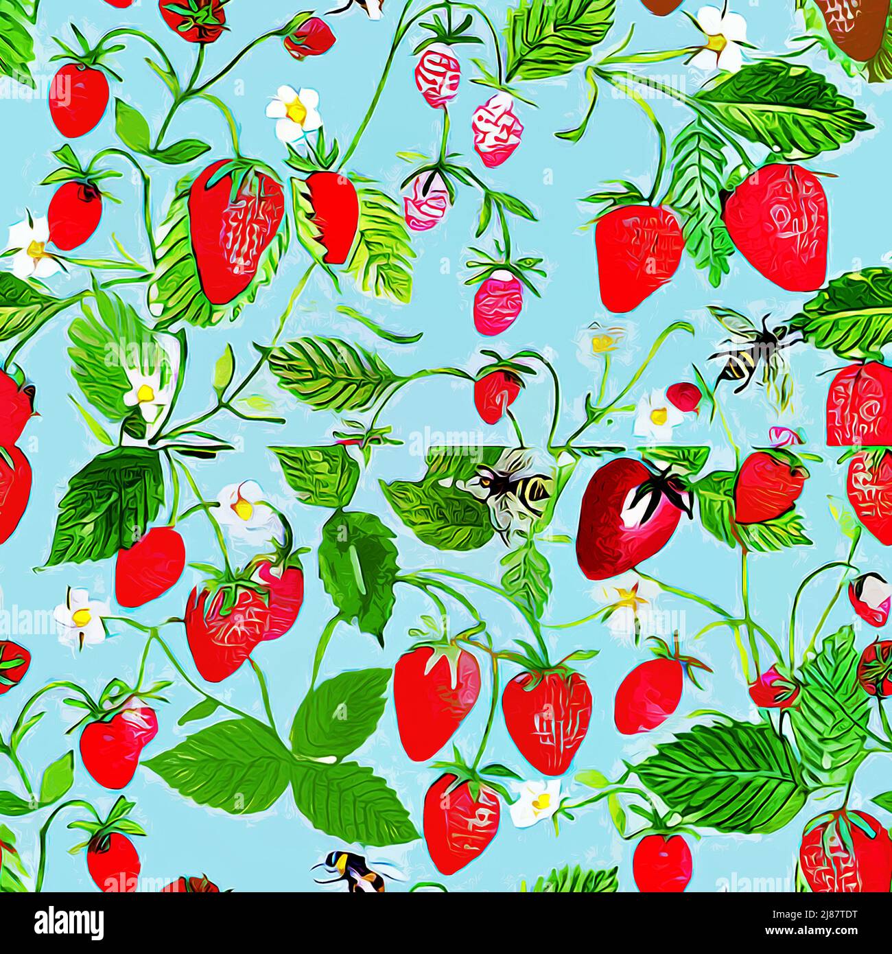 Textile and wallpaper patterns. A printable digital illustration work ...