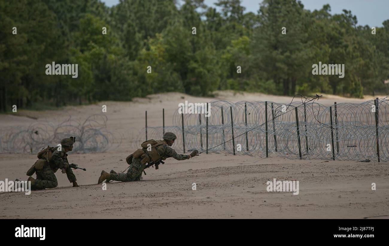 U.S. Marines with 2d Combat Engineer Battalion, 2d Marine Division ...