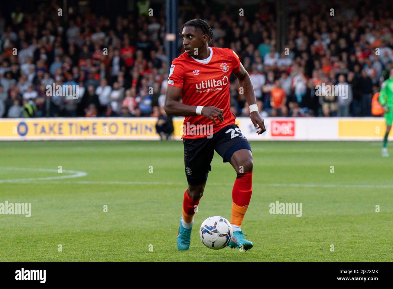 Luton, UK. 13th May, 2022. Amari'i Bell #29 of Luton Town in action ...
