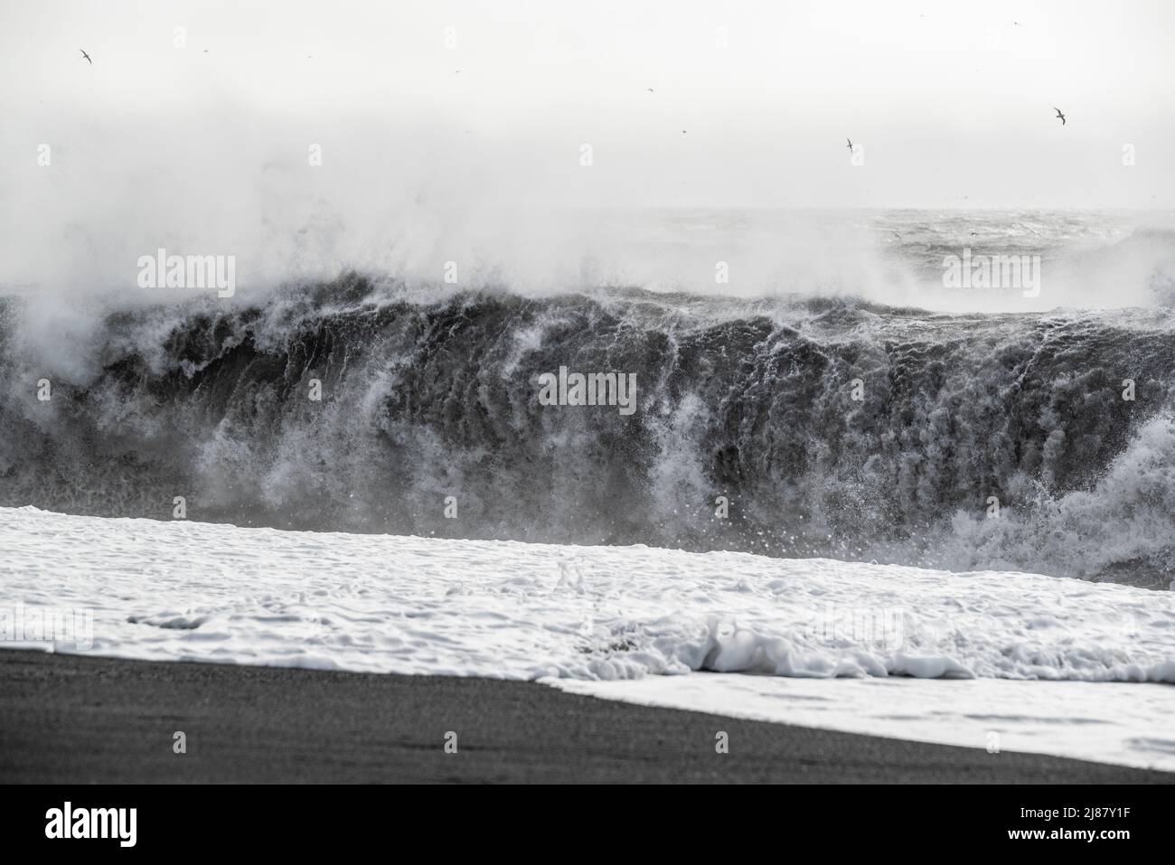 Giant sea wave shore hi-res stock photography and images - Alamy