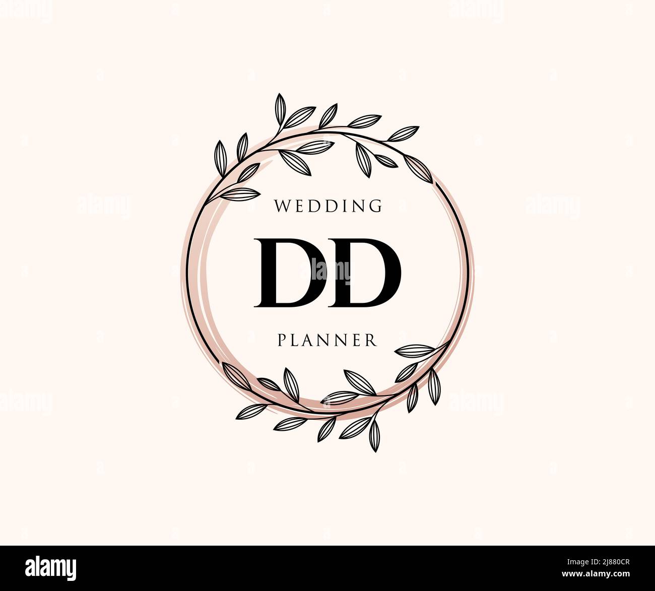 Dd monogram vector vectors hi-res stock photography and images - Alamy