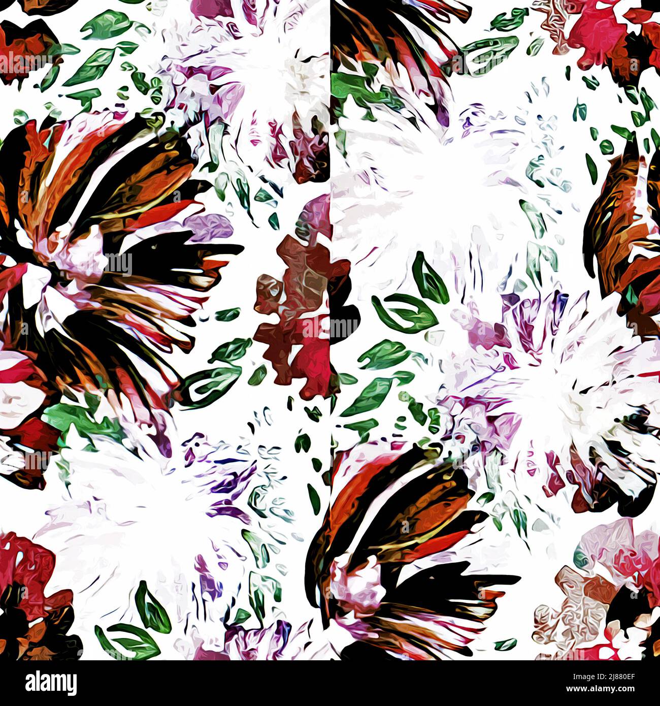 Textile and wallpaper patterns. A printable digital illustration work ...