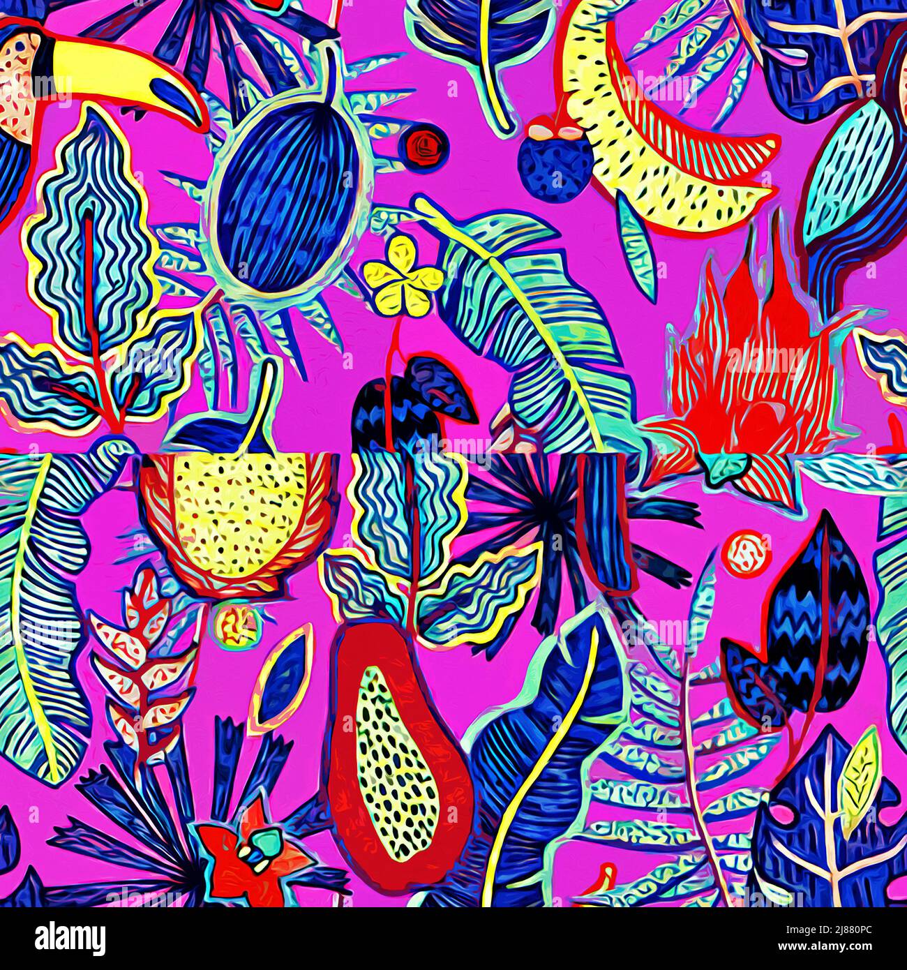 Textile and wallpaper patterns. A printable digital illustration work ...