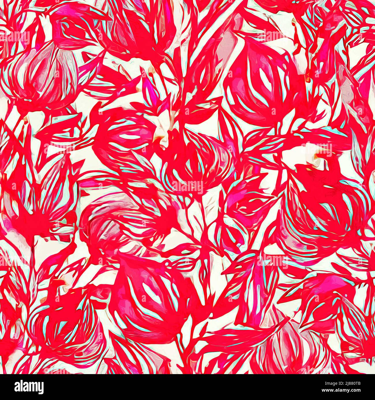 Textile and wallpaper patterns. A printable digital illustration work ...
