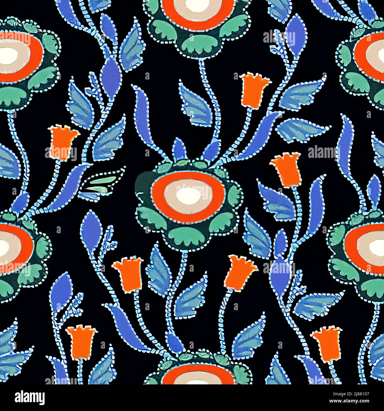 Textile and wallpaper patterns. A printable digital illustration work ...