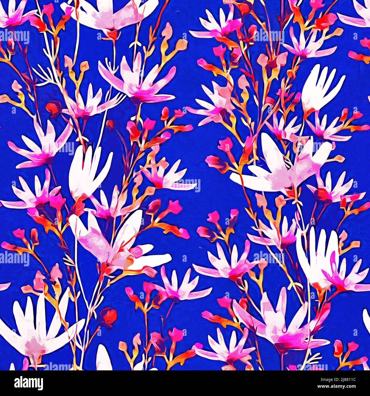 Textile and wallpaper patterns. A printable digital illustration work ...