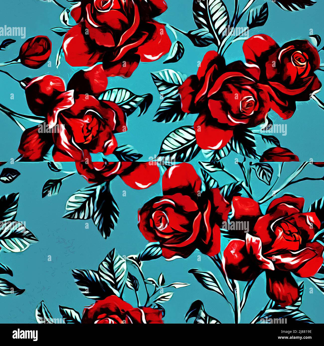 Textile and wallpaper patterns. A printable digital illustration work ...
