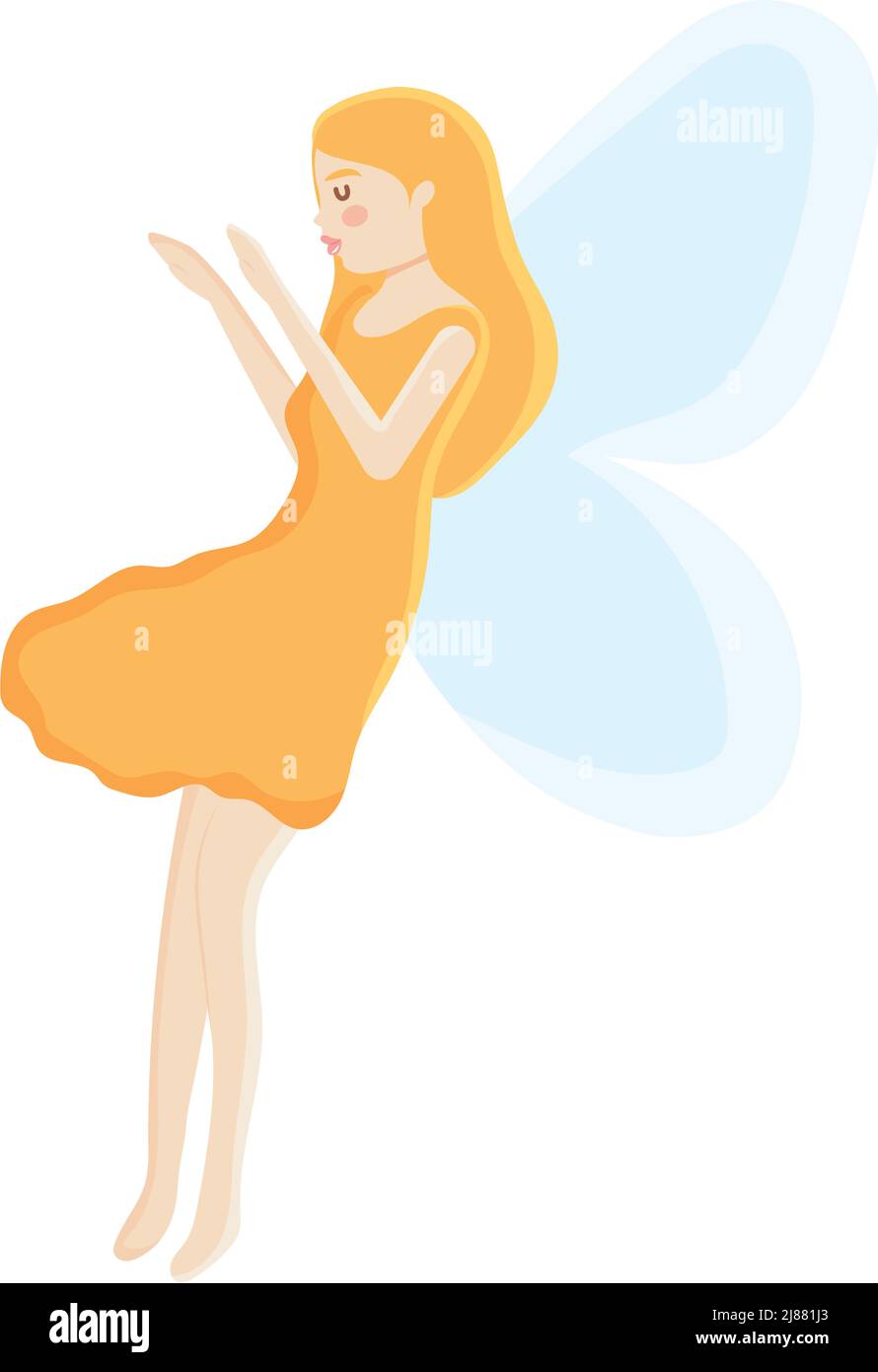 yellow magical fairy Stock Vector Image & Art - Alamy