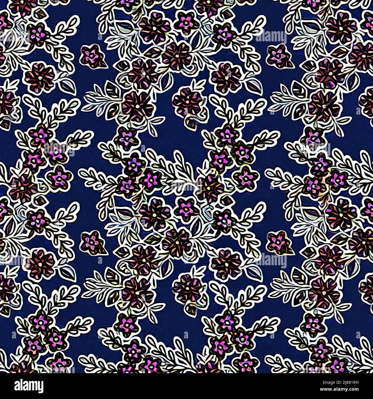 Textile and wallpaper patterns. A printable digital illustration work ...