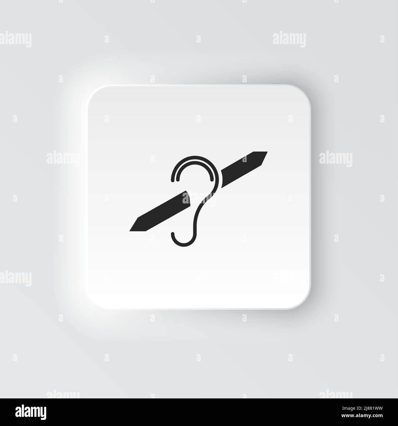 Rectangle button icon Audition sign. Button banner Rectangle badge ...