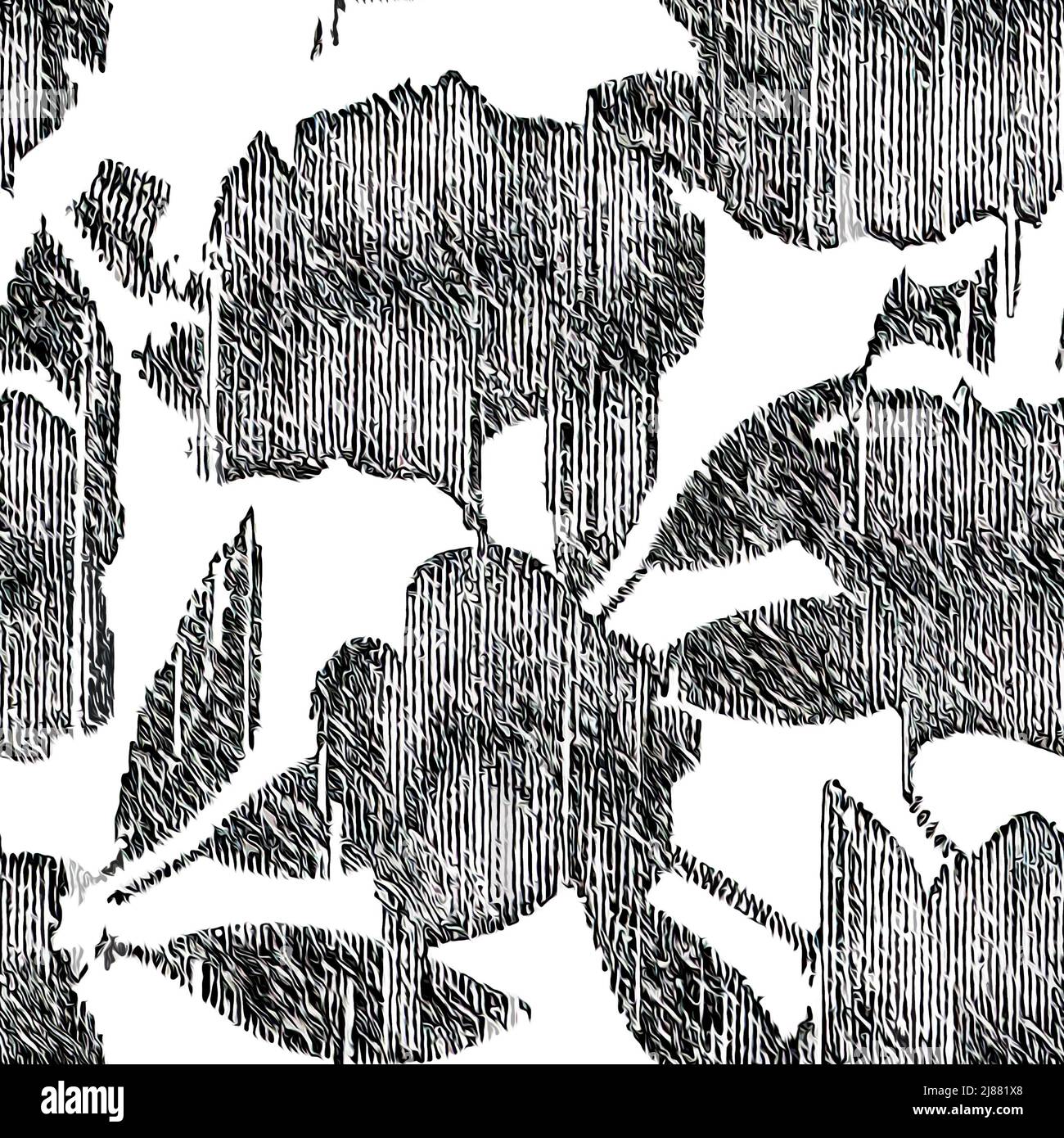 Textile and wallpaper patterns. A printable digital illustration work ...