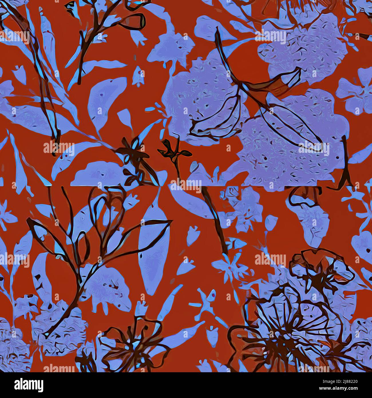 Textile and wallpaper patterns. A printable digital illustration work ...