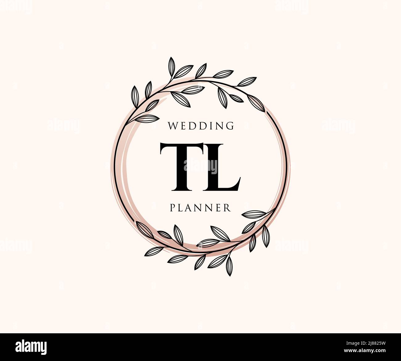 TL Initials letter Wedding monogram logos collection, hand drawn modern ...