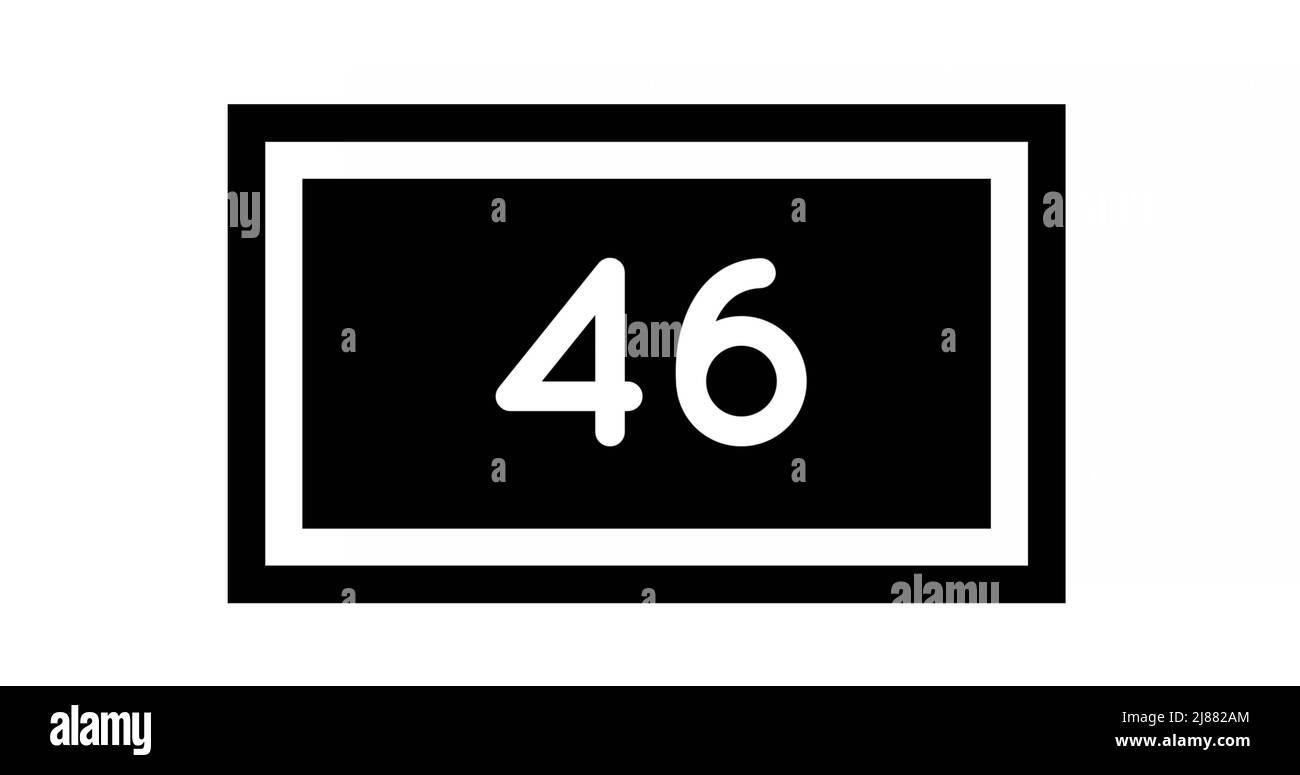 Numbers counting up 4k Stock Photo - Alamy