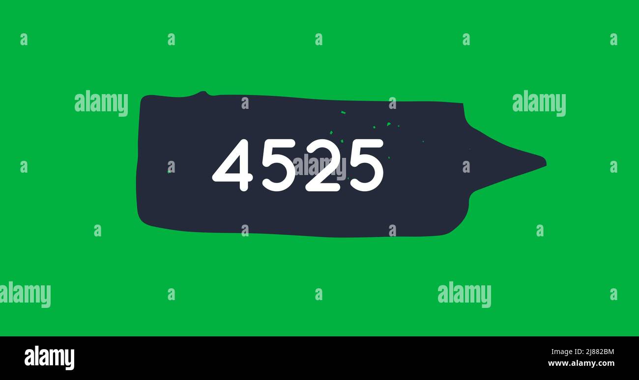 Chat box with numbers 4k Stock Photo - Alamy