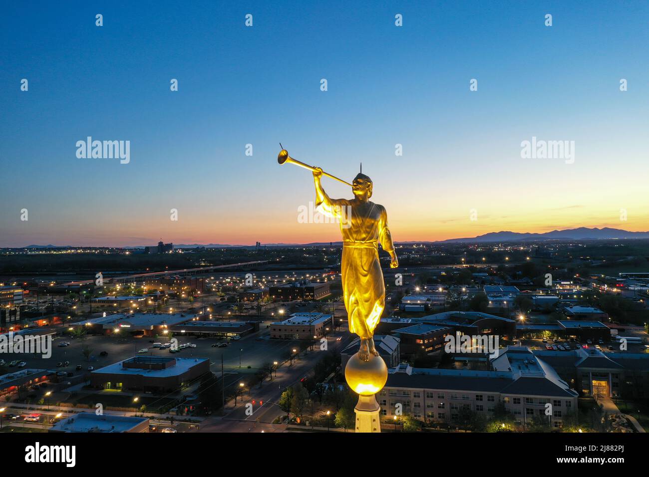 Moroni spire hi-res stock photography and images - Alamy