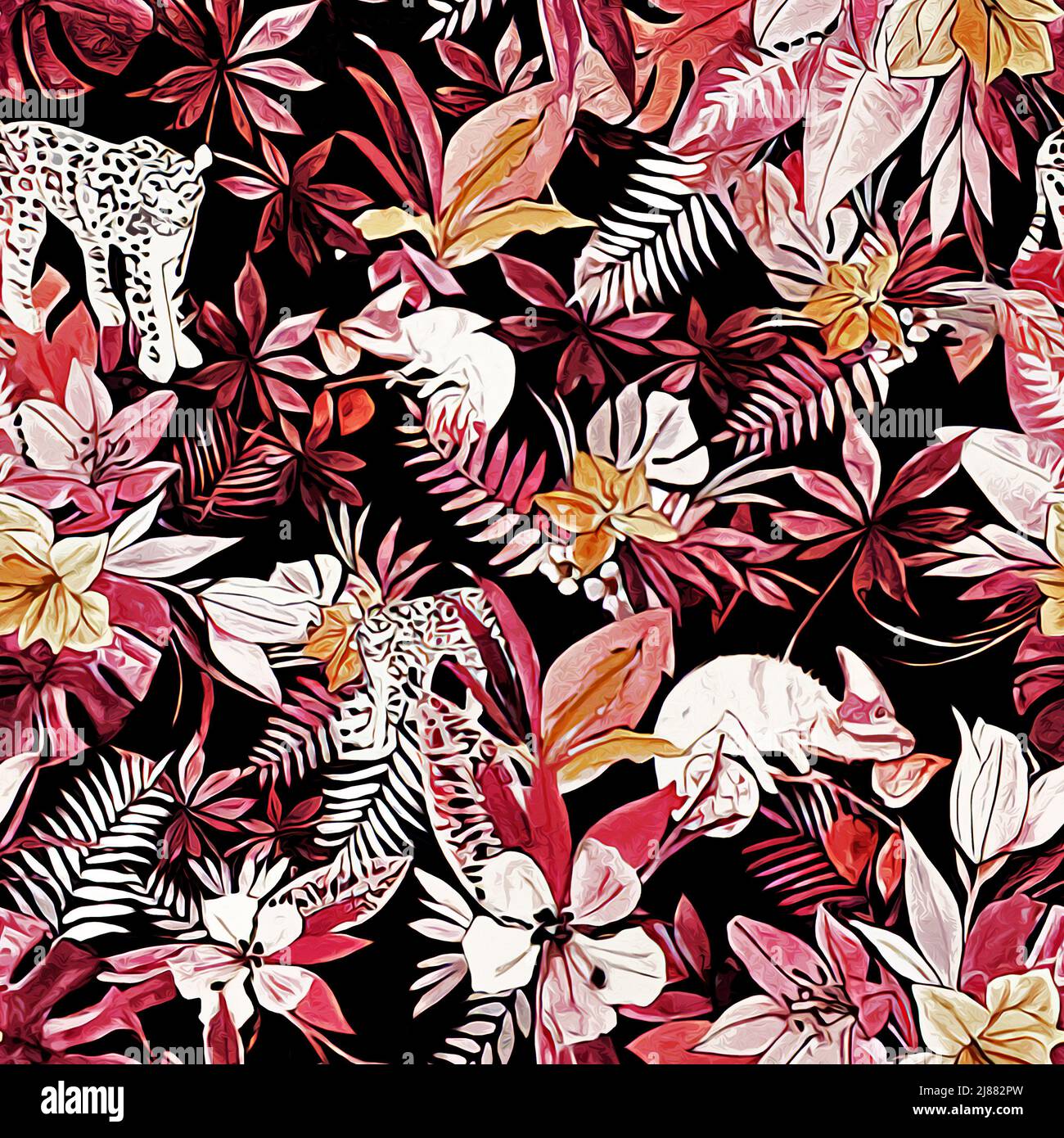 Textile and wallpaper patterns. A printable digital illustration work ...