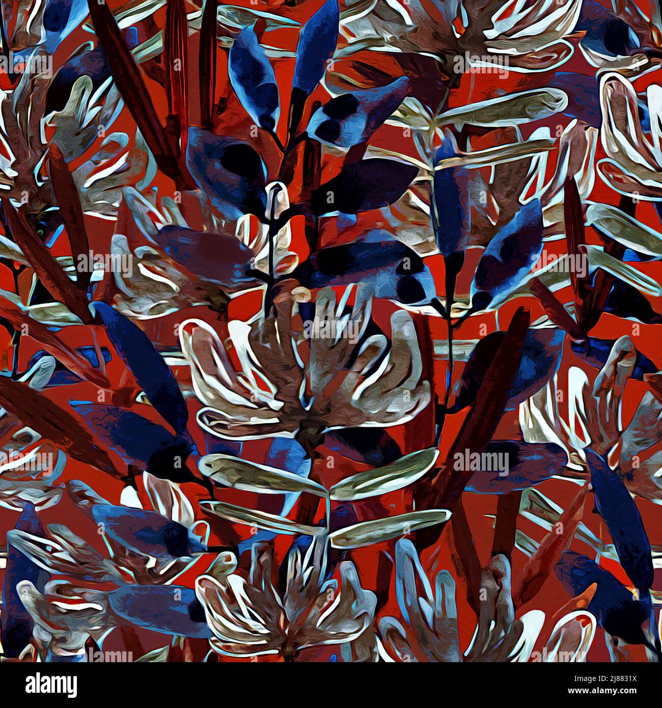 Textile and wallpaper patterns. A printable digital illustration work ...