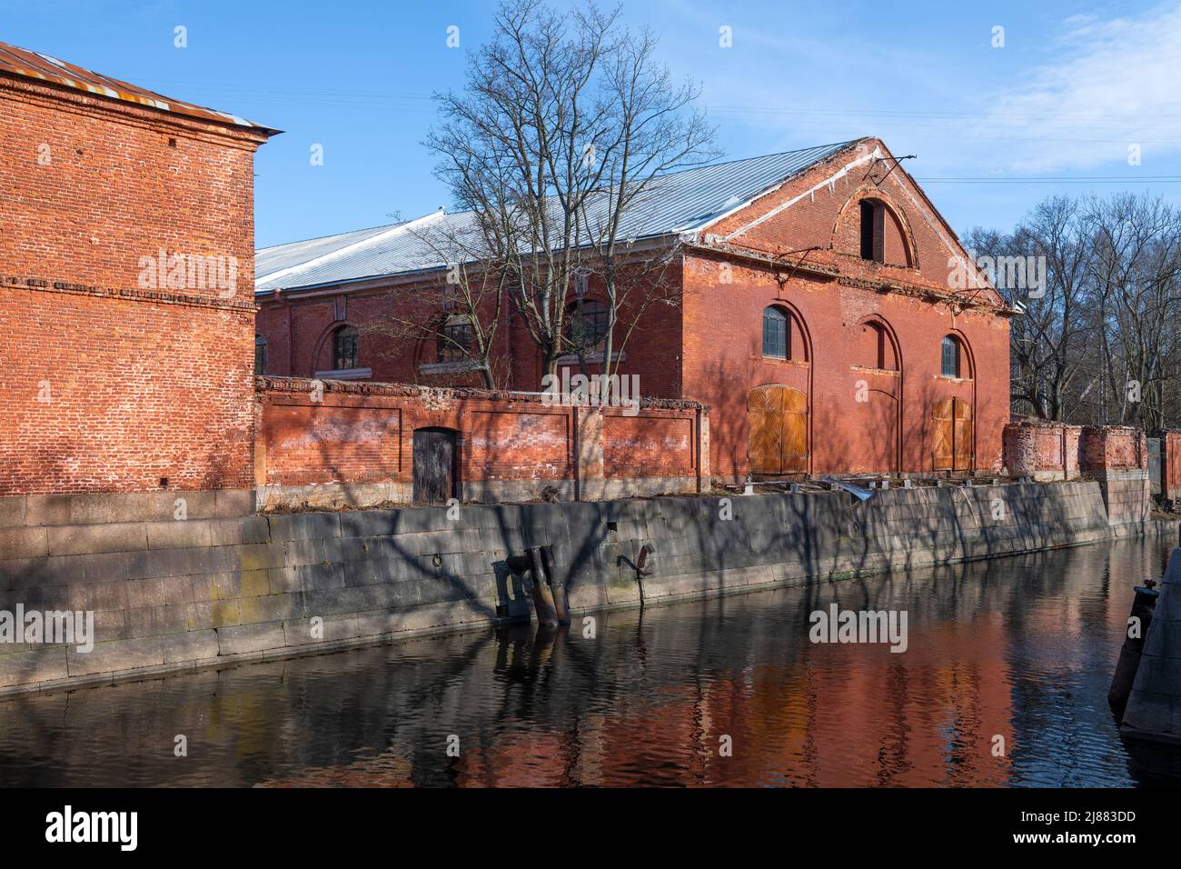 Ancient buildings of the Admiralty of Peter the Great on Obvodny Canal ...