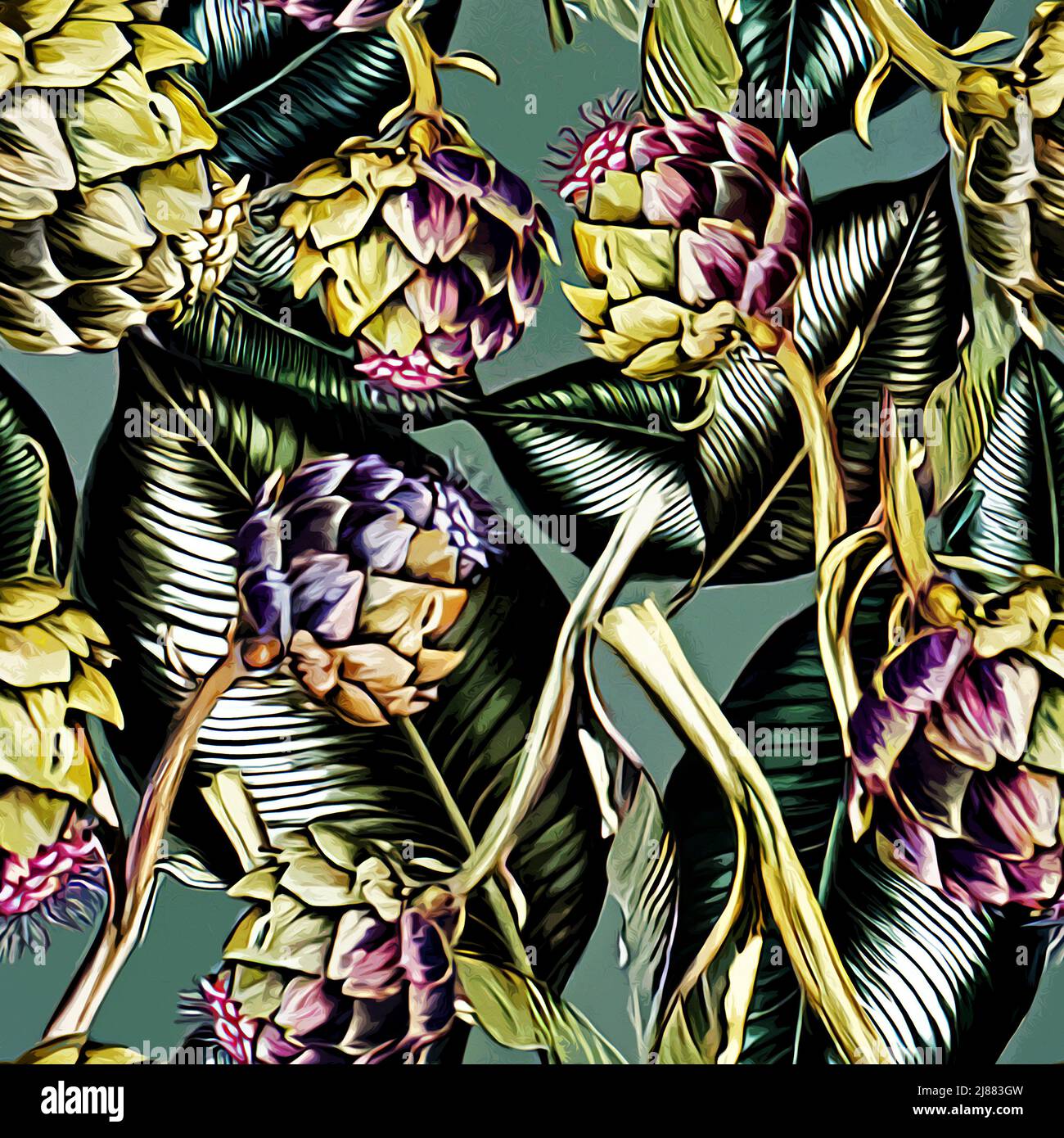 Textile and wallpaper patterns. A printable digital illustration work ...