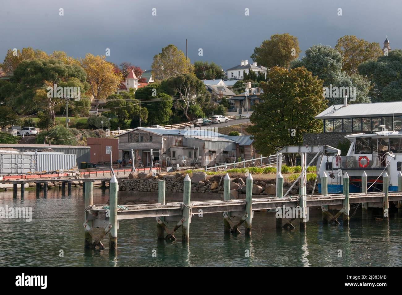 Historic jetties and former shipbuilders' slipways at Battery Point ...