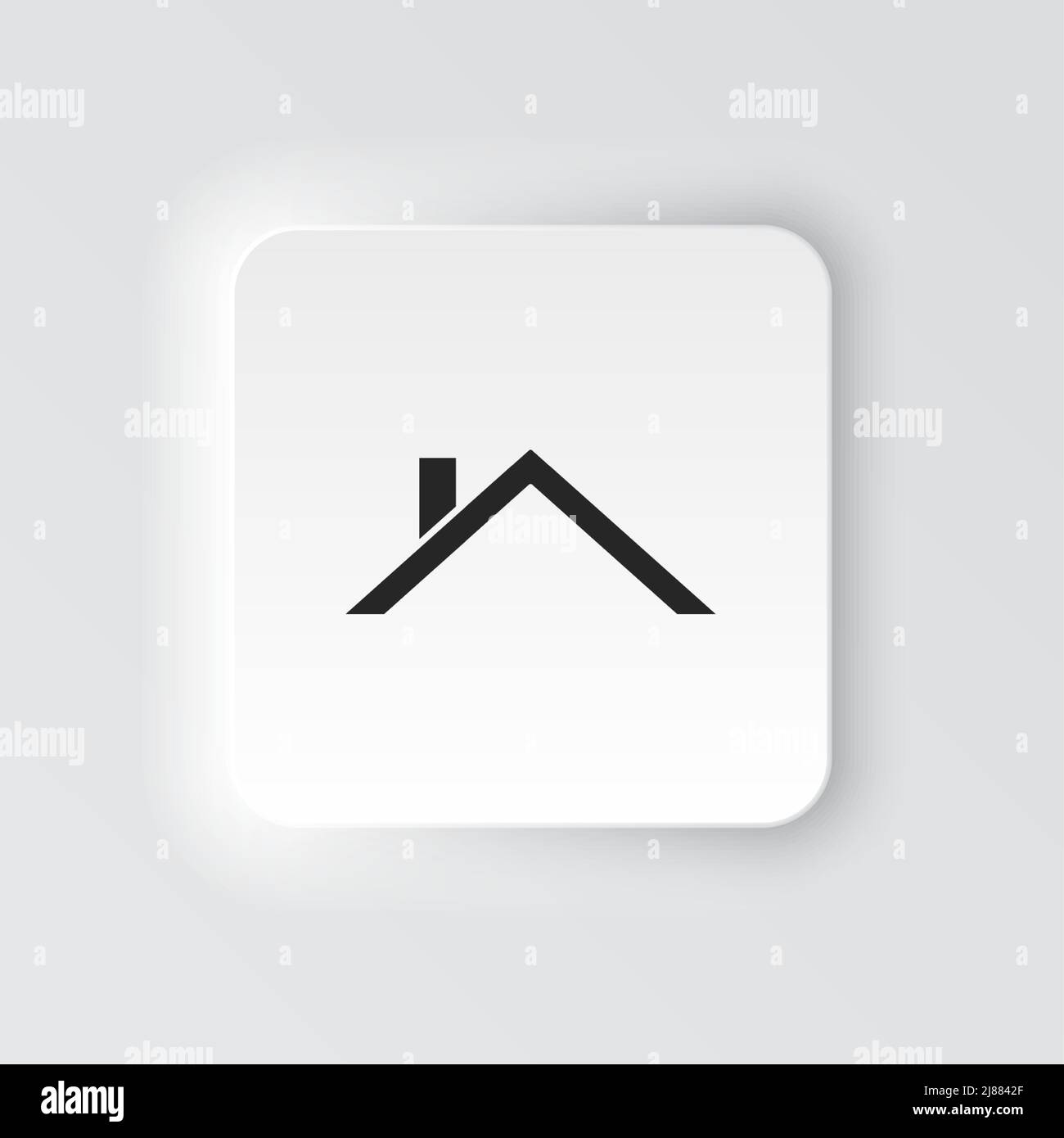 Rectangle Button Icon Roof Button Banner Rectangle Badge Interface For Application Illustration