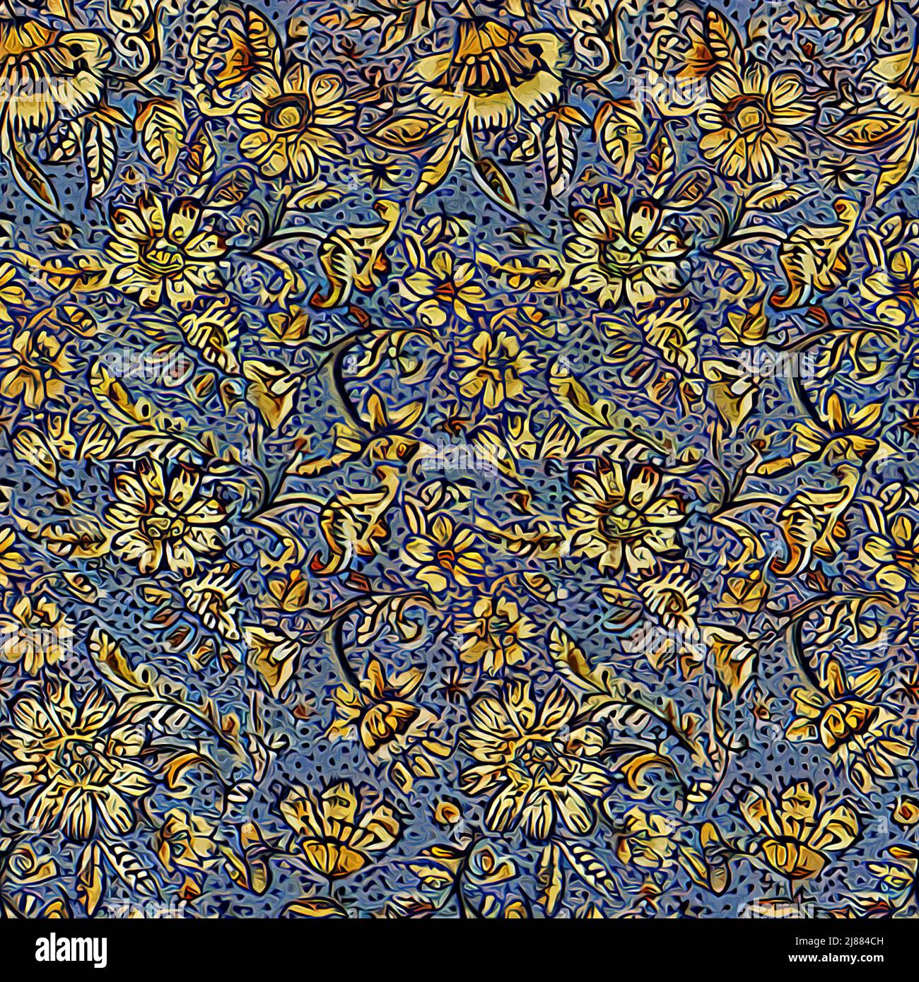 Textile and wallpaper patterns. A printable digital illustration work ...