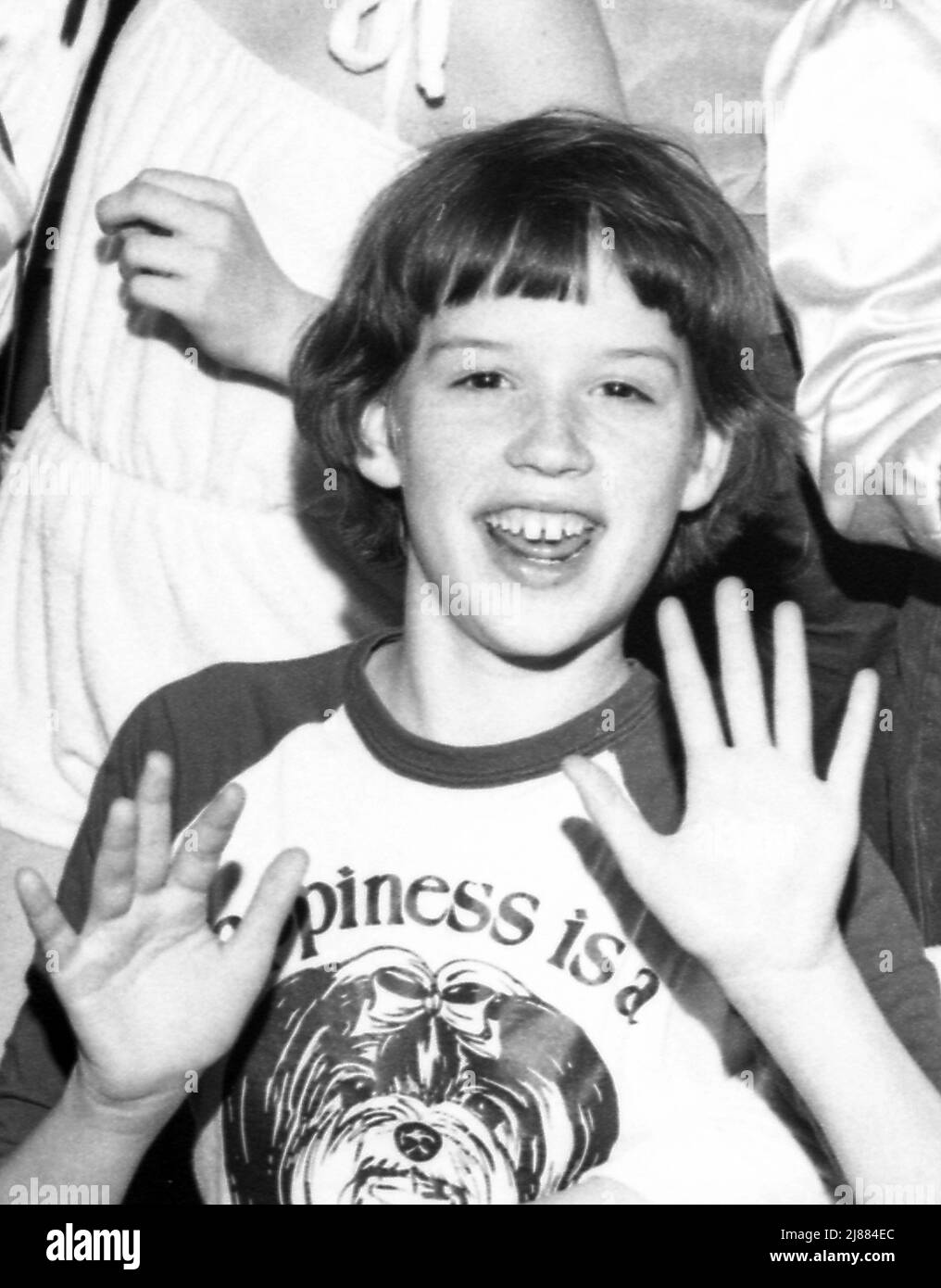 Molly Ringwald celebrating the first year anniversary of Annie with ...