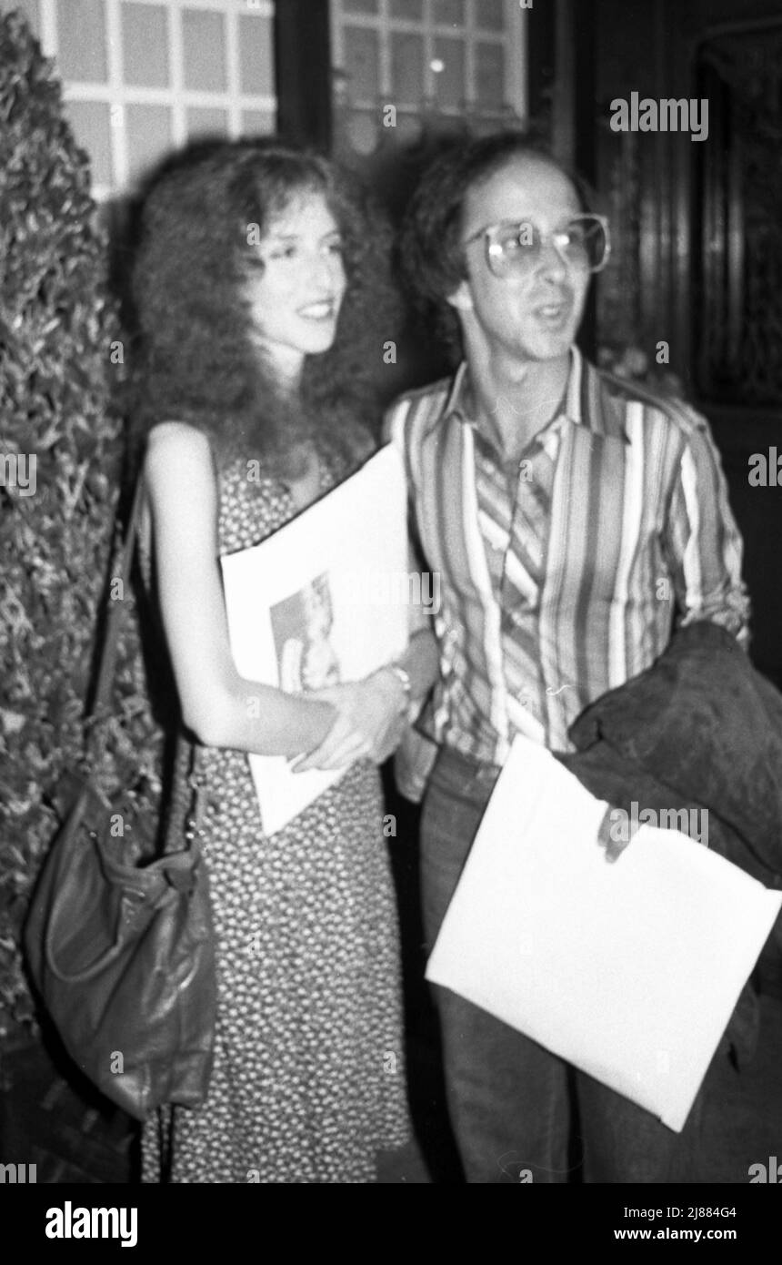 Laraine Newman and Paul Shaffer at the Bistro Restaurant in Beverly ...