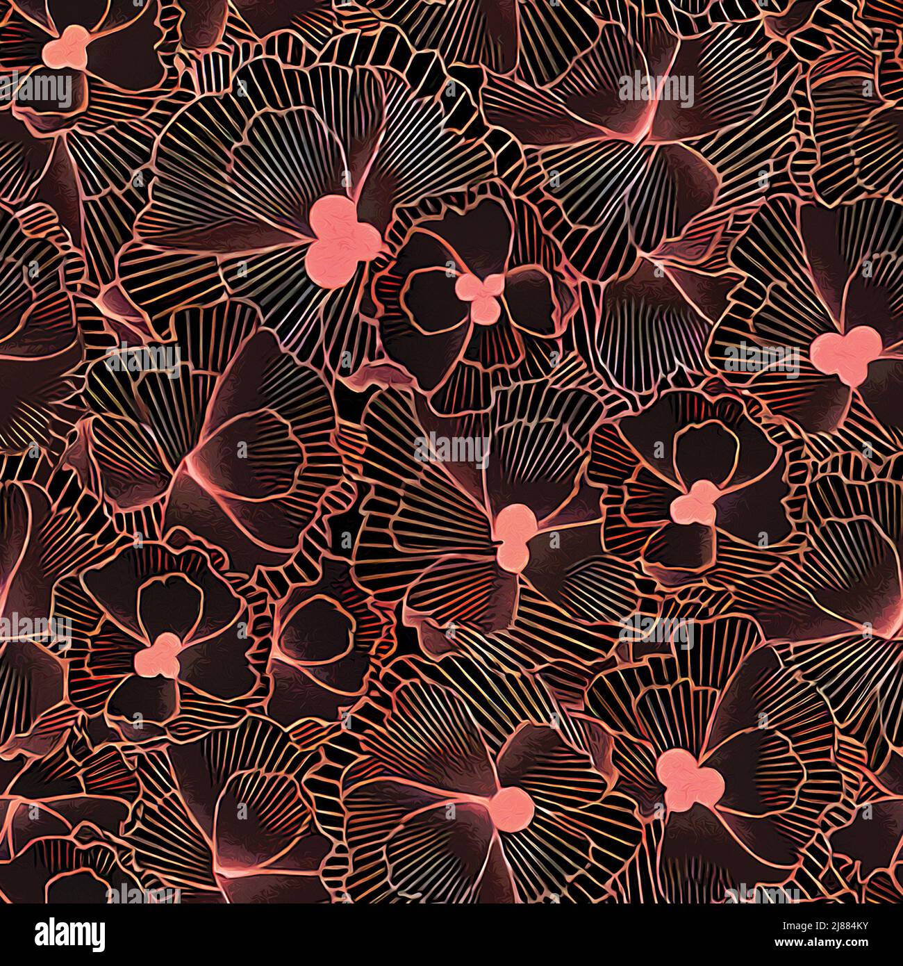 Textile and wallpaper patterns. A printable digital illustration work ...