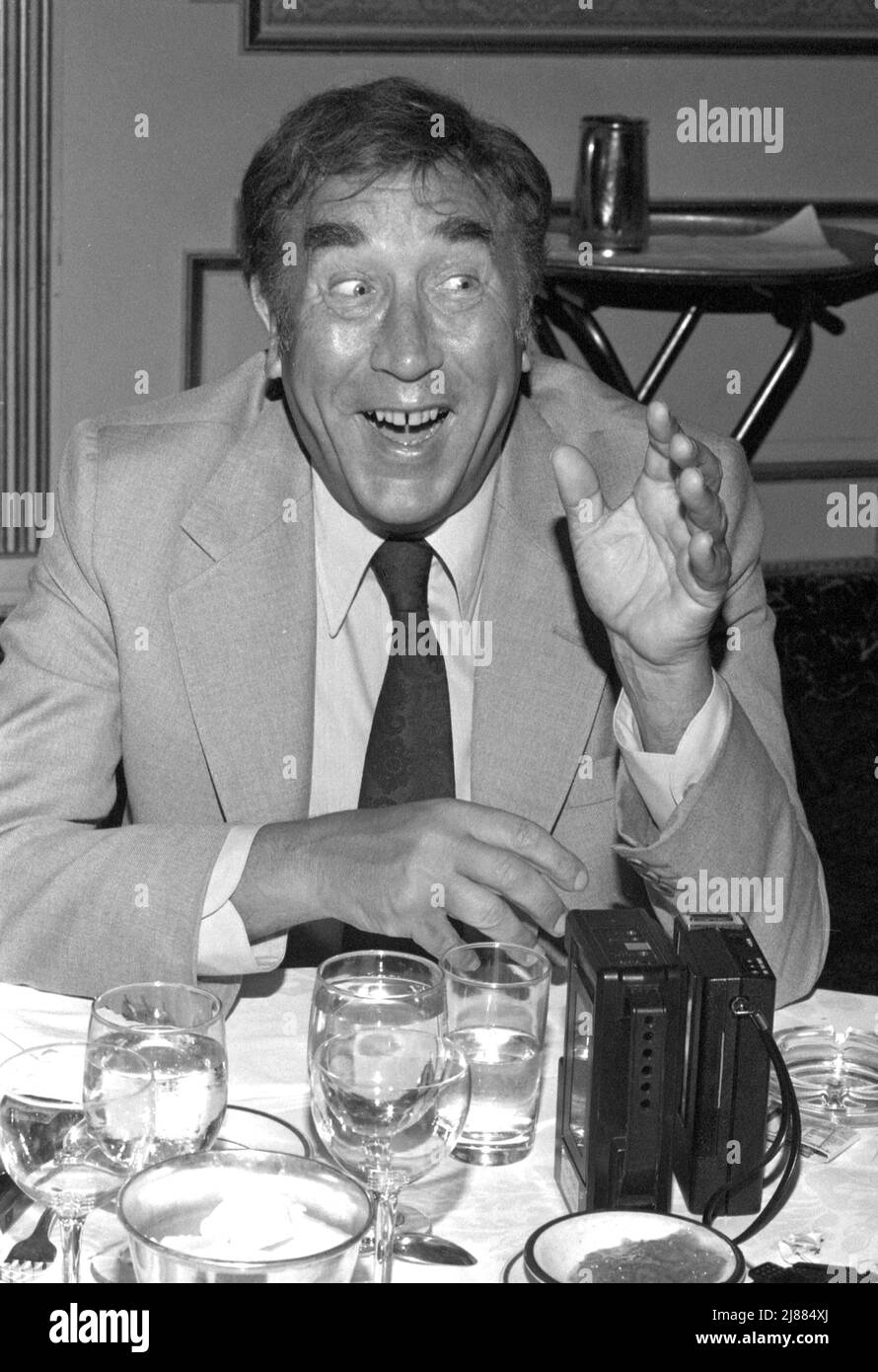 Frankie Howerd at the press conference before the premiere of Sgt ...