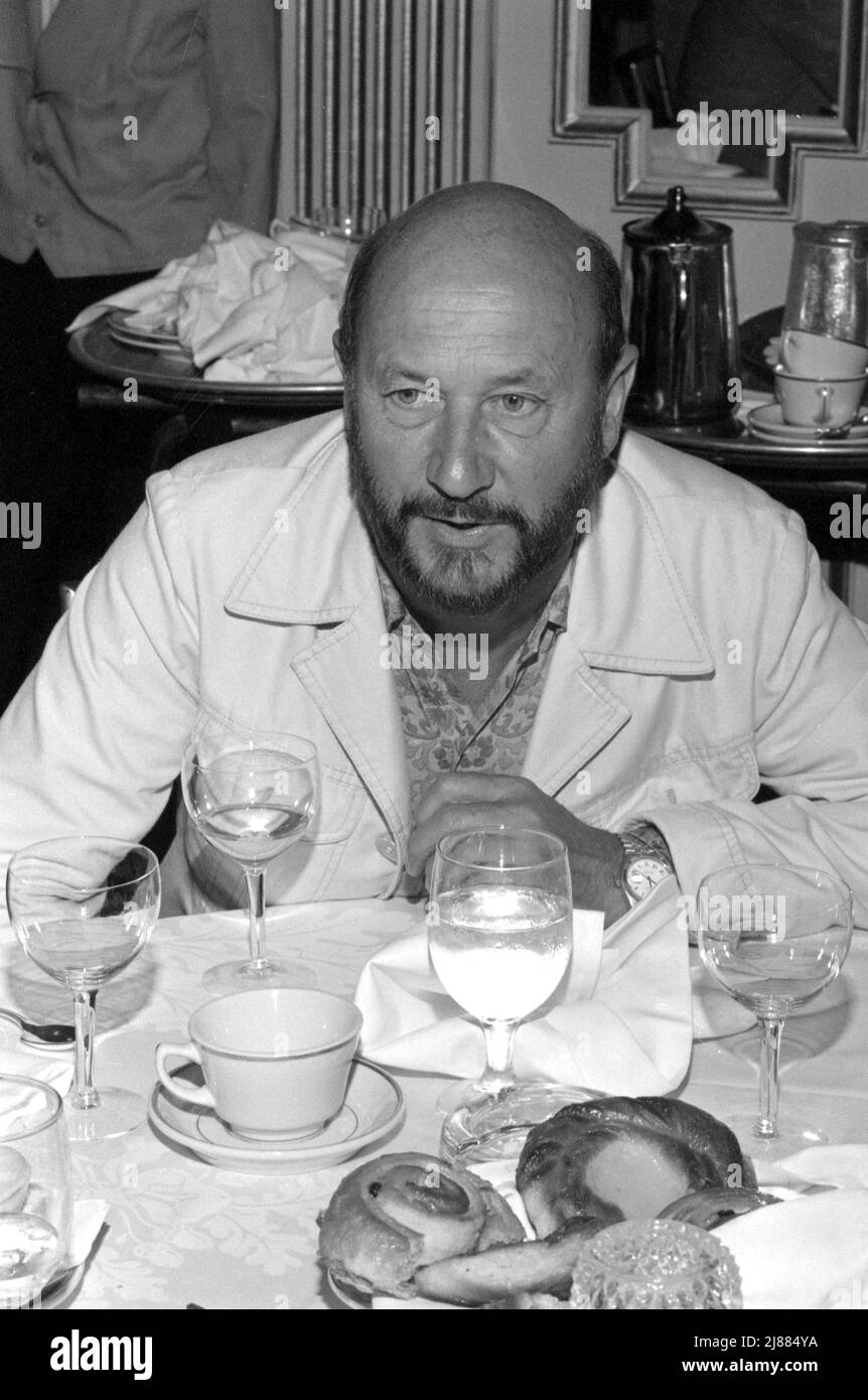 Donald Pleasence at the press conference before the premiere of Sgt ...
